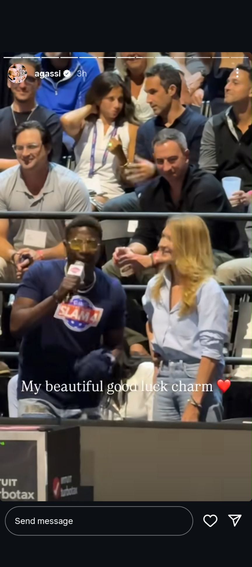 Andre Agassi gets flirty with wife Steffi Graf after her rare public ...