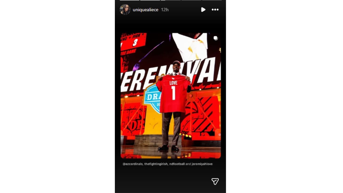 Jeremiyah Love’s GF Aliece fires subtle warning to NFL teams as ...