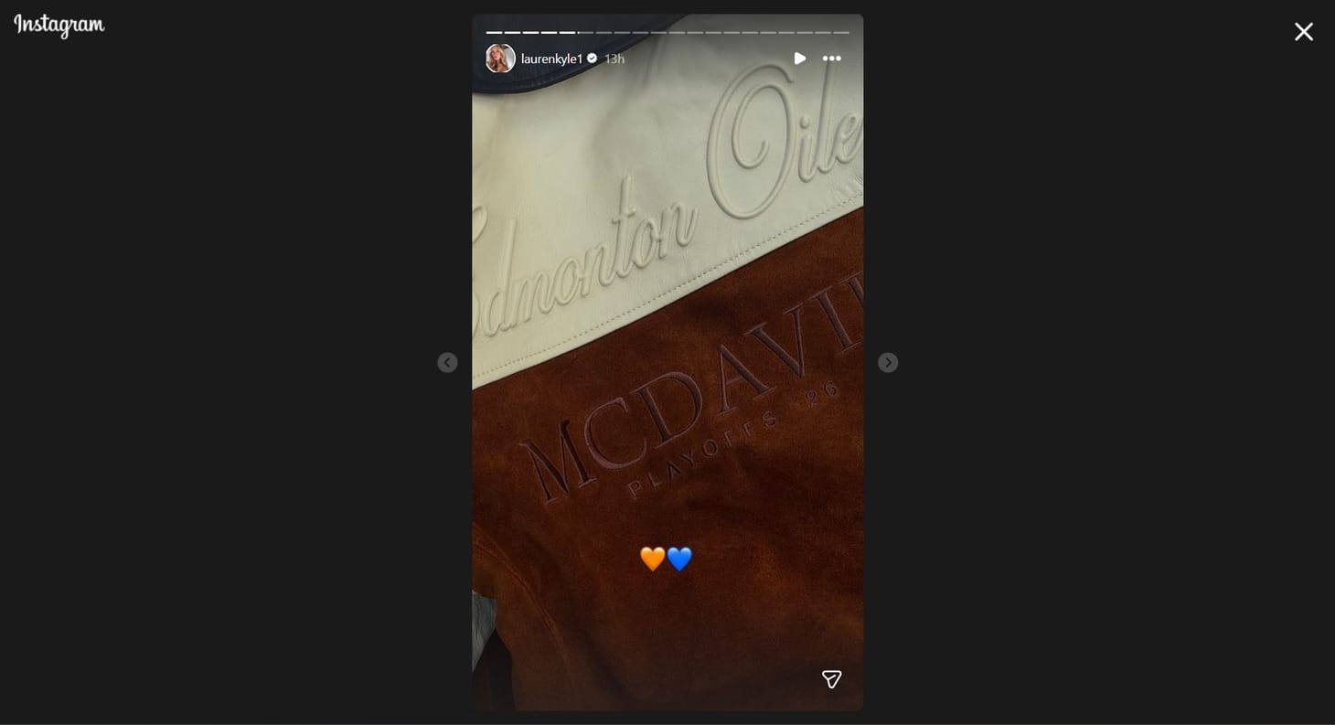 In Photos: Connor McDavid’s wife Lauren Kyle debuts 2026 Oilers playoff ...