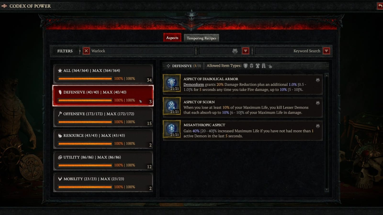 All Warlock Legendary Aspects in Diablo 4 Lord of Hatred