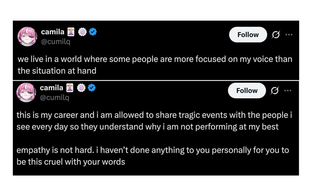 Who is Camila? VTuber breaks down in tears and opens up about losing ...