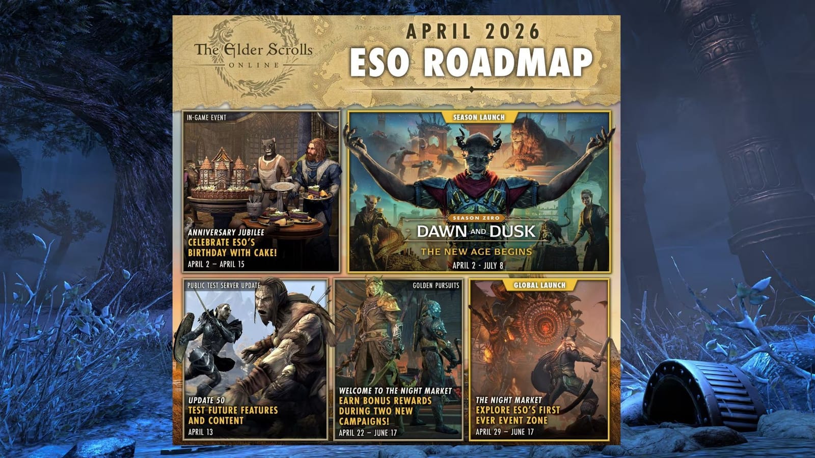 ESO Season Zero start time countdown