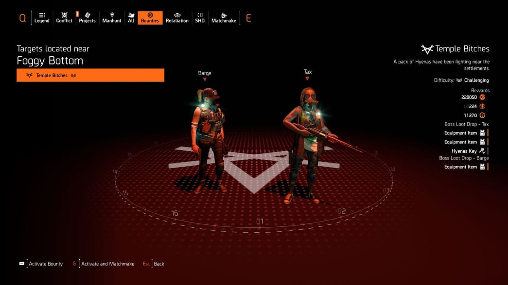 The Division 2: The Division 2 Y8S1 Rise Up Week 2 Manhunt guide: Scout ...