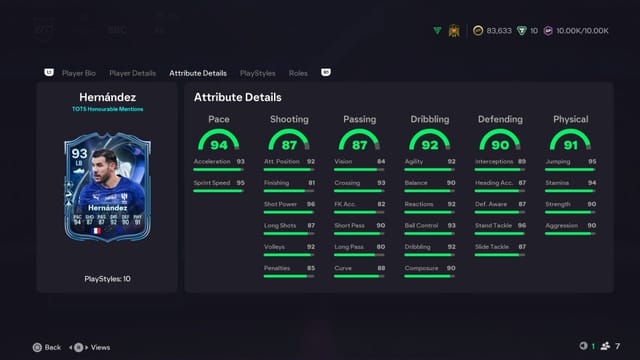 EA FC 26 Theo Hernandez TOTS Honorable Mentions SBC: The fan-favorite ...