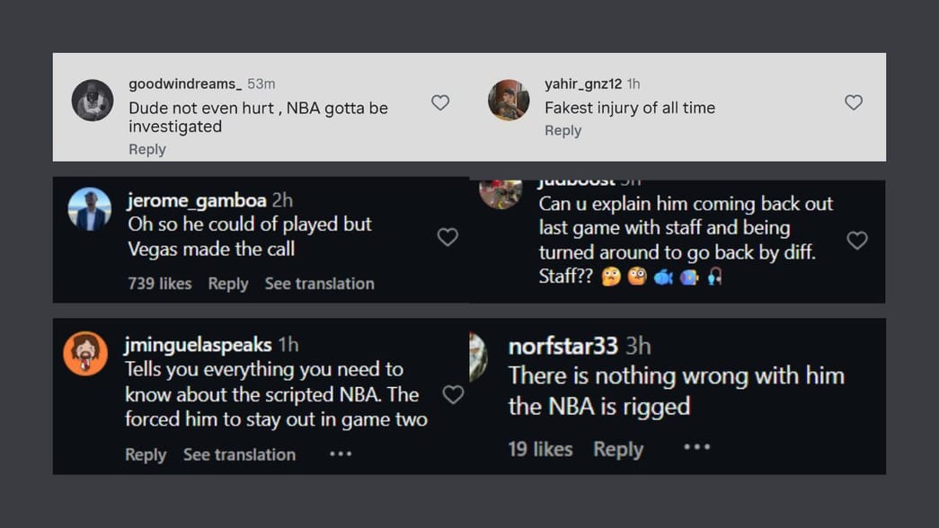 "NBA gotta be investigated", "Fakest injury of all time" - Fans Stunned ...