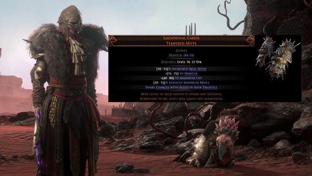 Path of Exile 2: Lochtonial Caress affixes, and Fists of Stone ...