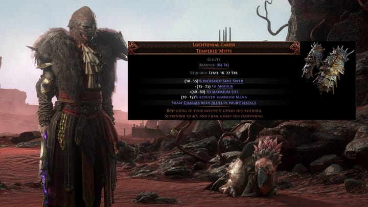 Path of Exile 2: Lochtonial Caress affixes, and Fists of Stone ...