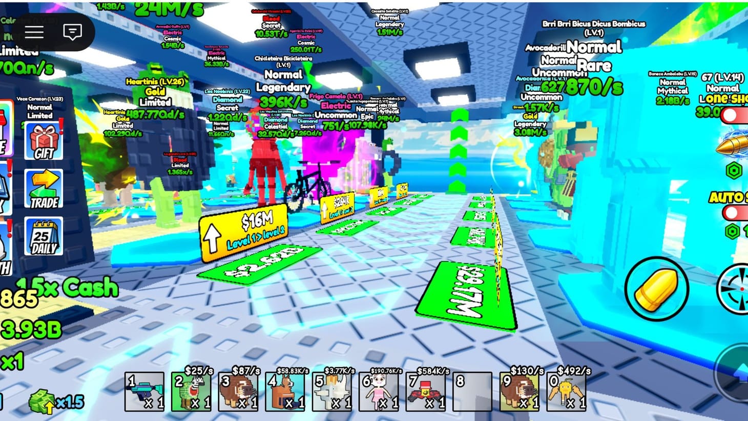 All Brainrots in Find and Snipe Brainrots