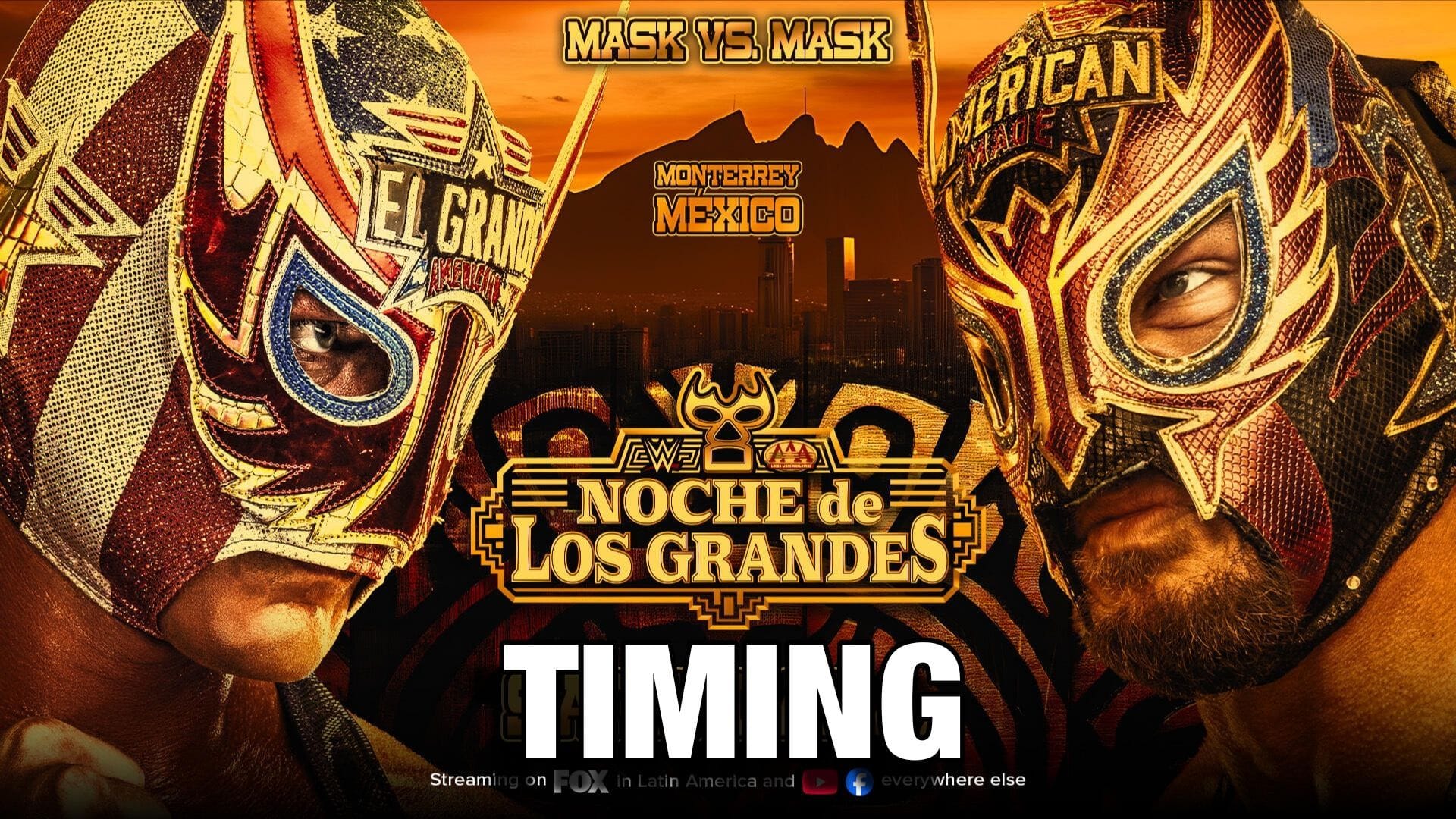 What time does AAA Noche de Los Grandes start? Where to watch Mask vs ...