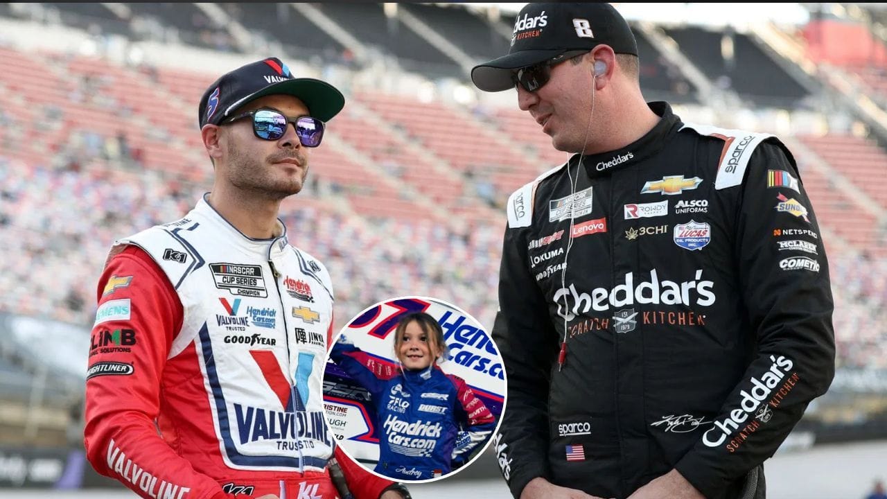 Kyle Larson’s daughter Audrey Larson honors late Kyle Busch with Kam ...