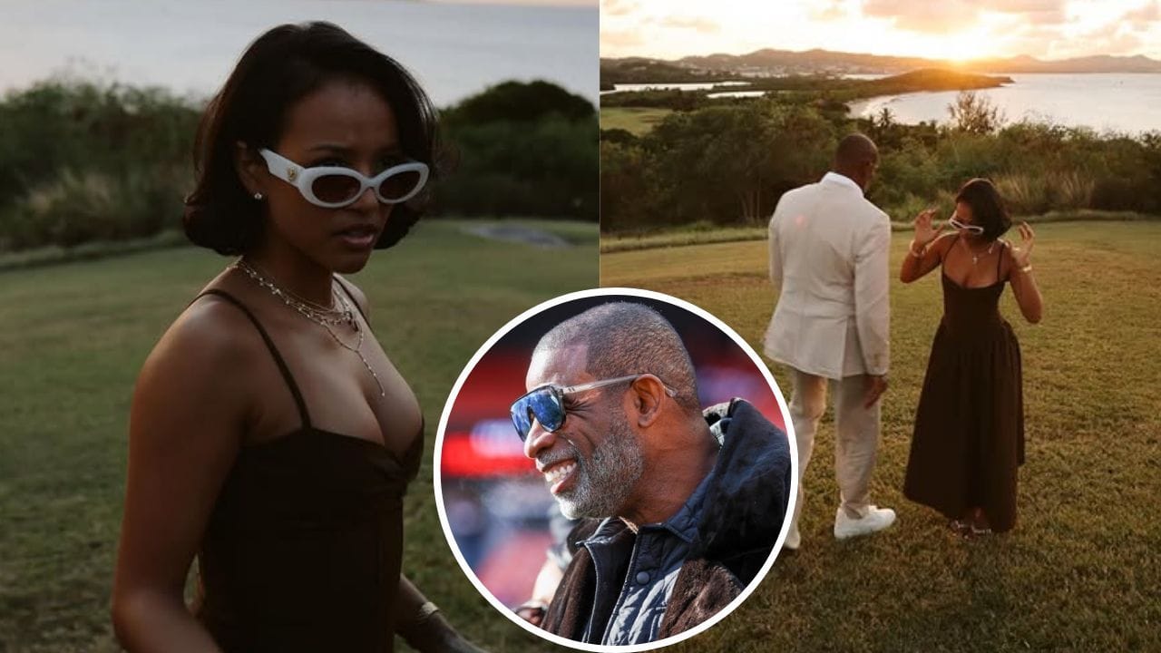 Pics Deion Sanders Gf Karrueche Tran Slips Into Mismatched Bikini