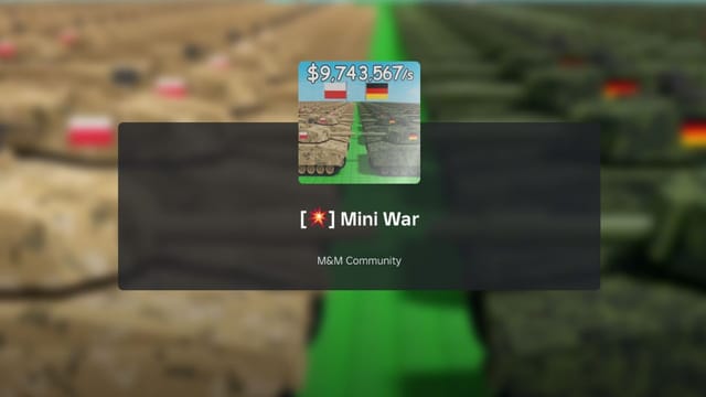 Mini War progression guide