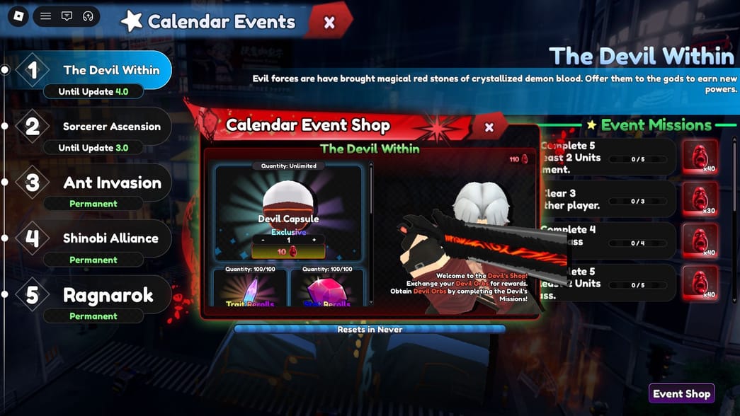 Universal Tower Defense X Devil Within Event guide