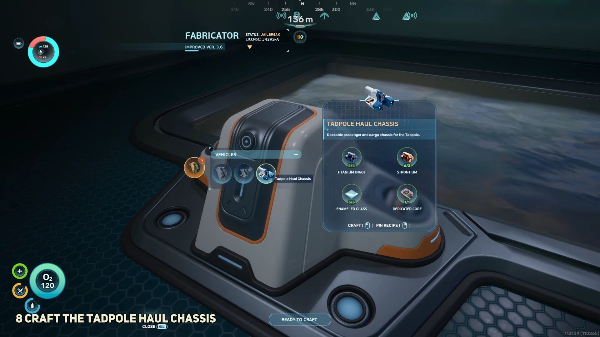 How to get Haul Chassis for Tadpole in Subnautica 2