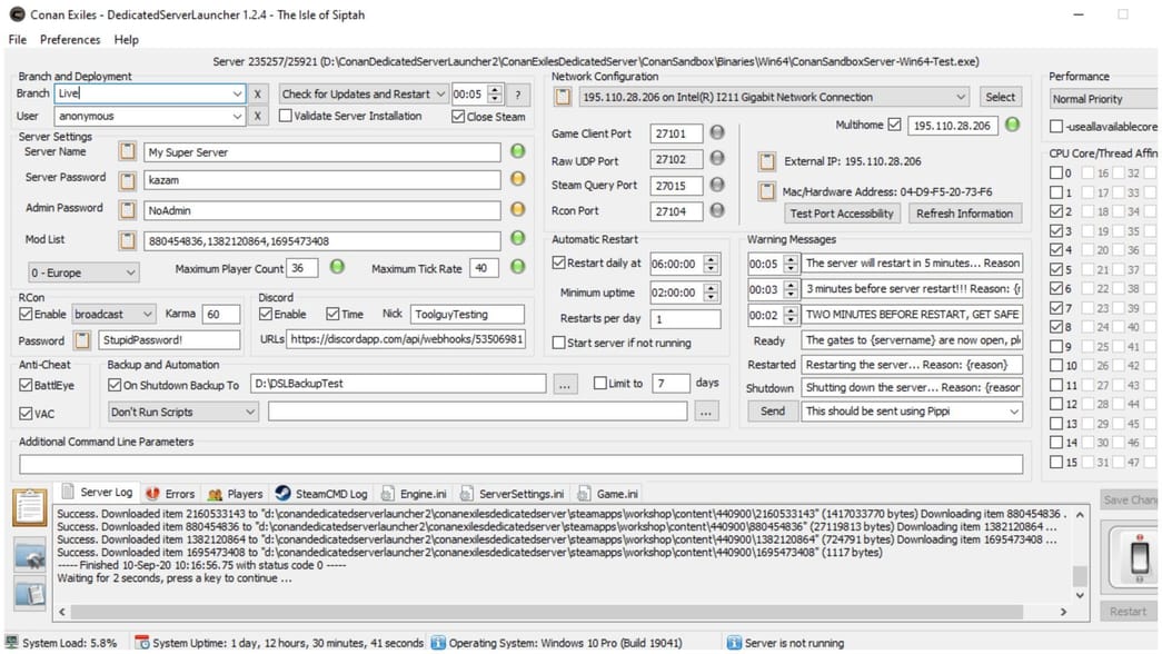 How to set up the Conan Exiles Enhanced Dedicated Server launcher?