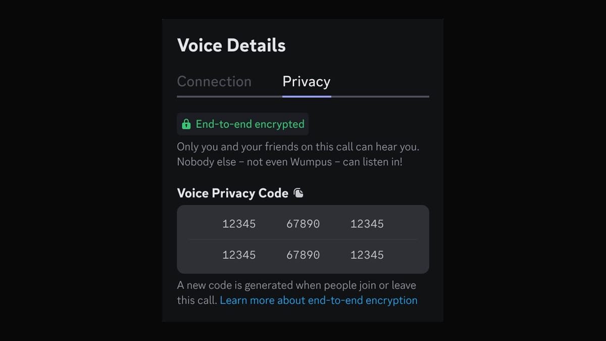 Are Discord voice and video calls end-to-end encrypted by default?