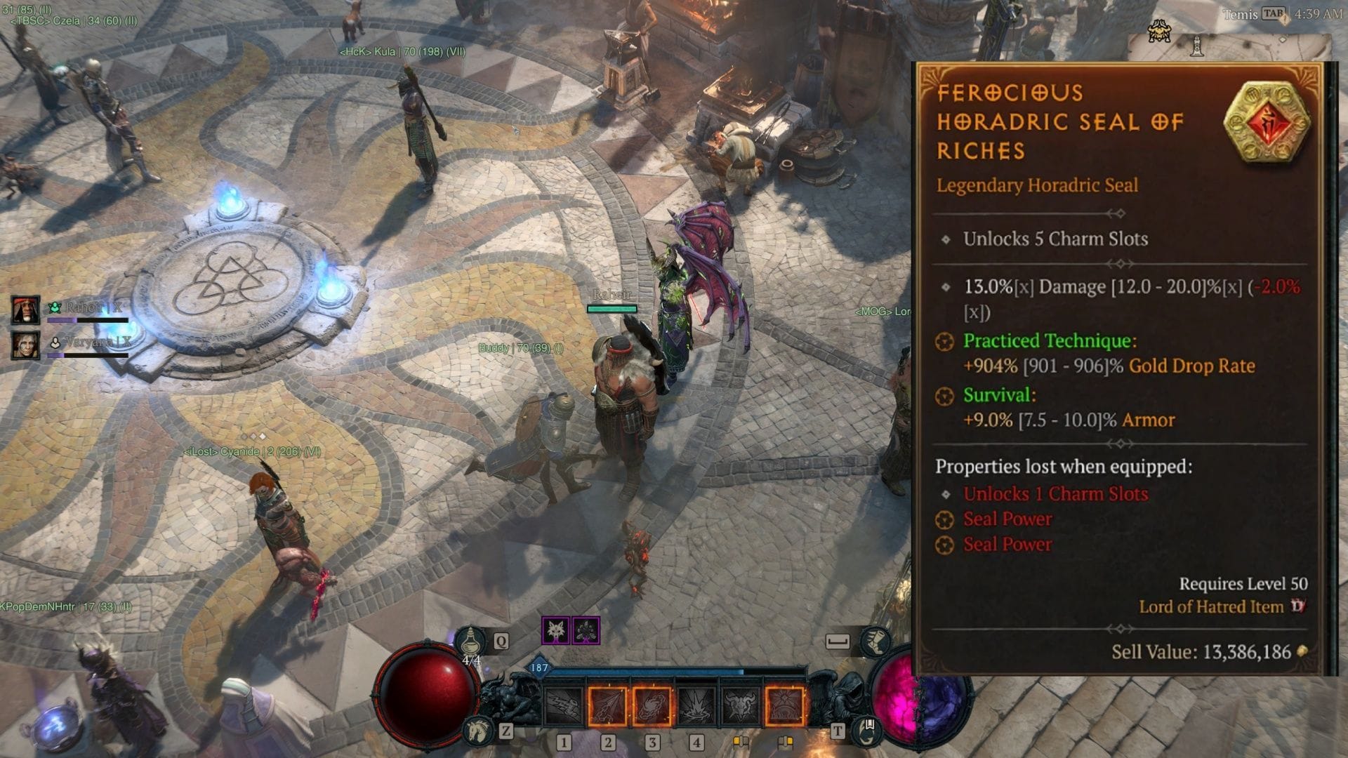 How to get 900% Practiced Technique Gold drop rate in Diablo 4