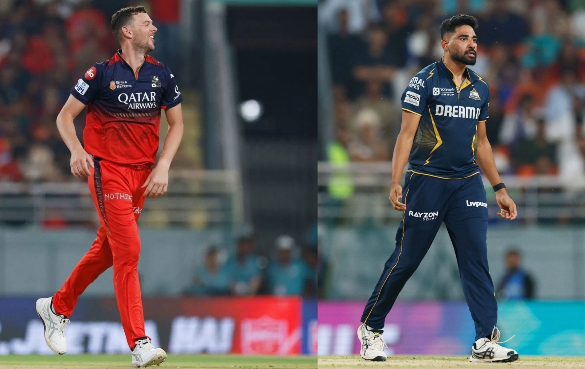 Josh Hazlewood vs Mohammed Siraj - Comparing their stats after 51 ...