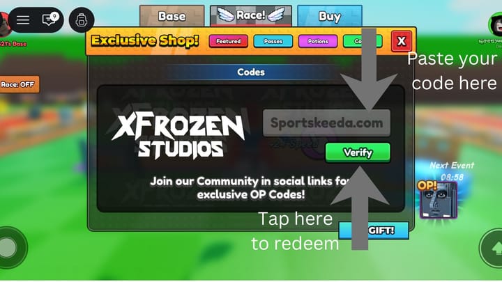 Race your Lucky Block codes
