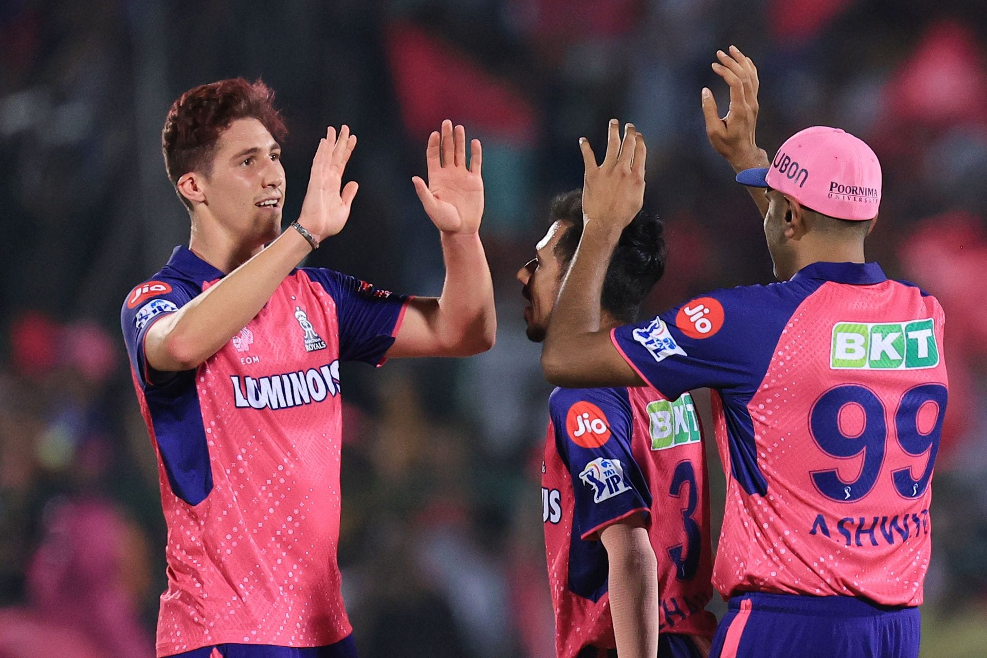 Nandre Burger completes a brilliant caught and bowled to end Suryakumar ...