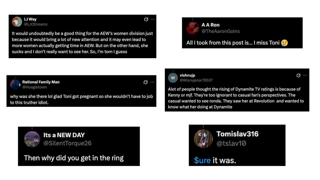 "Then why did you get in the ring," "I miss Toni"- Fans go wild after ...