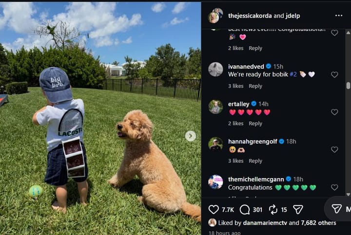 Caroline Wozniacki, Sloane Stephens, Sebastian Korda's fiancée Ivana ...