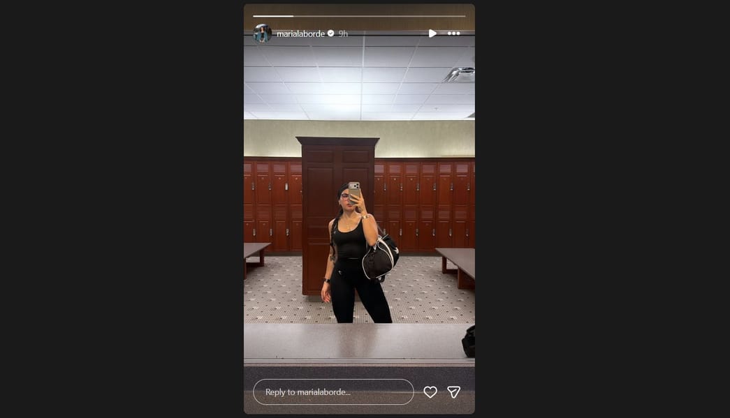 PICTURE: Ronald Acuna Jr.'s wife Maria rocks black sleeveless top with ...