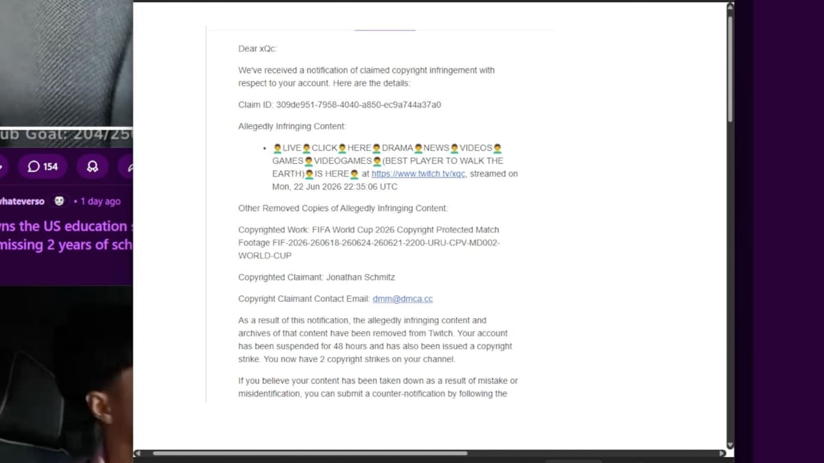 Why did xQc get banned from Twitch?