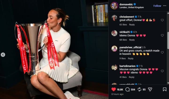 Monica Seles sends rare message to Ben Shelton & Donna Vekic, Chris ...