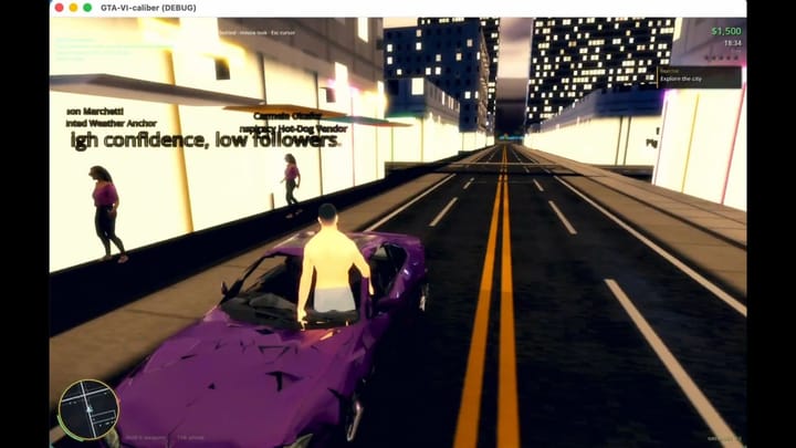 AI startup founder vibe coding GTA 6 clone before official release