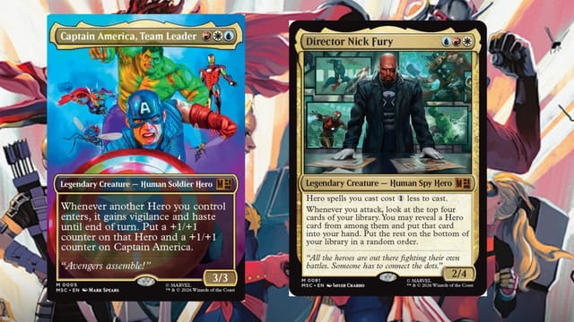 All MTG Marvel Super Heroes Commander precons and decklists (Known so far)