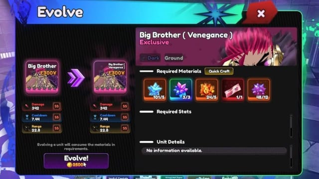 Universal Tower Defense X Big Brother (Ricardo) guide