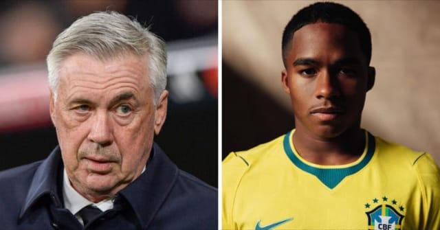 Carlo Ancelotti responds when asked if he'll include Endrick in Brazil ...