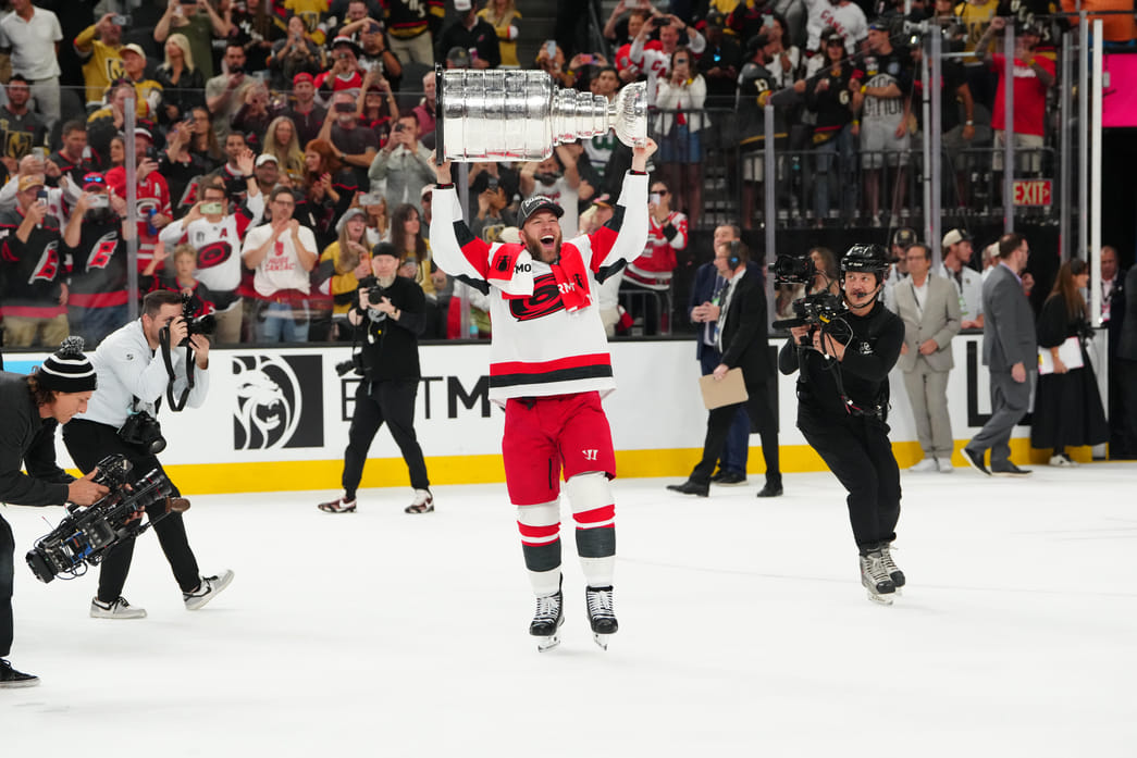 Moments after Hurricanes' Stanley Cup win, Taylor Hall shares a message ...