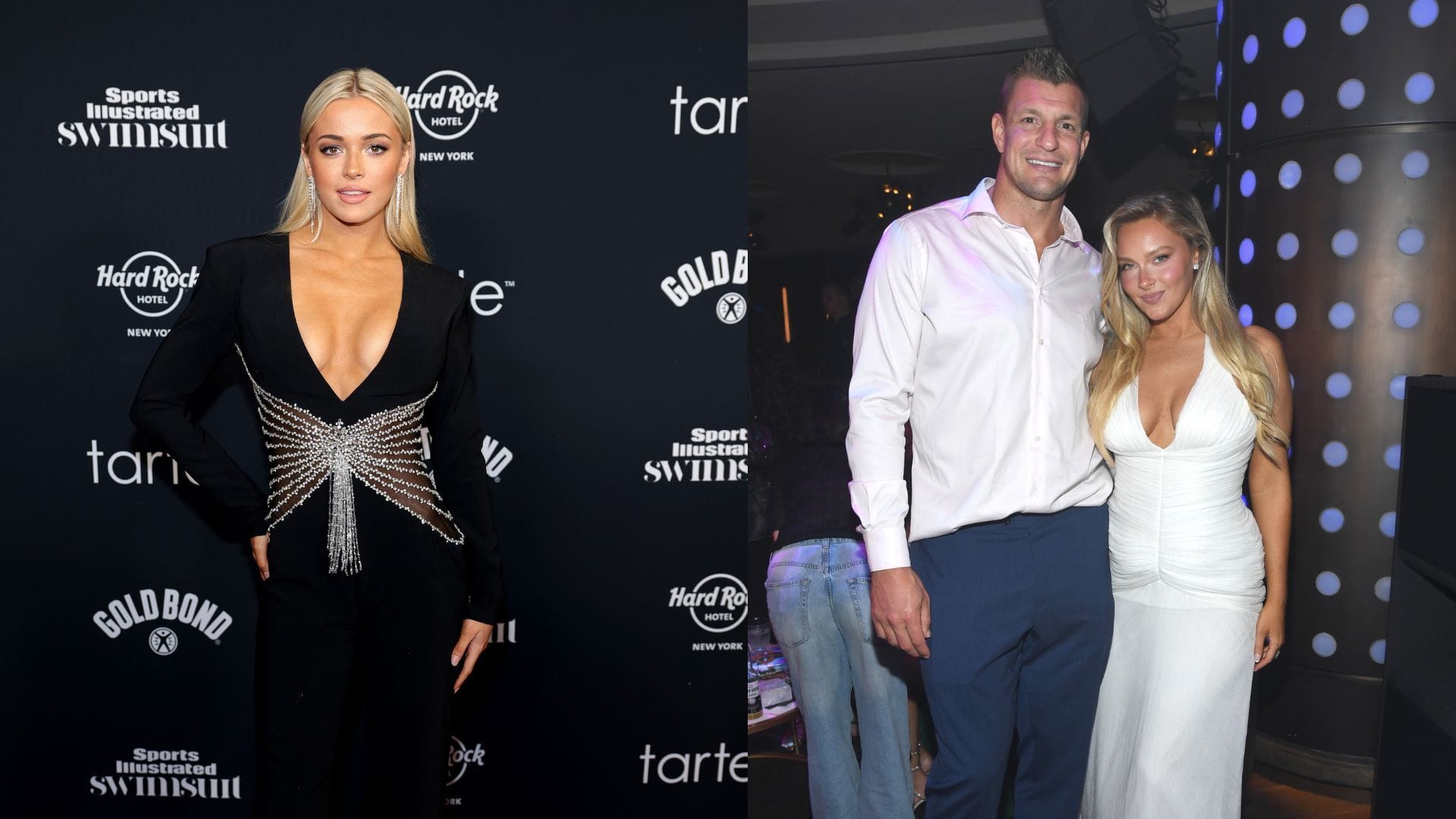 Camille Kostek gets Livvy Dunne’s attention as Rob Gronkowski’s GF ...