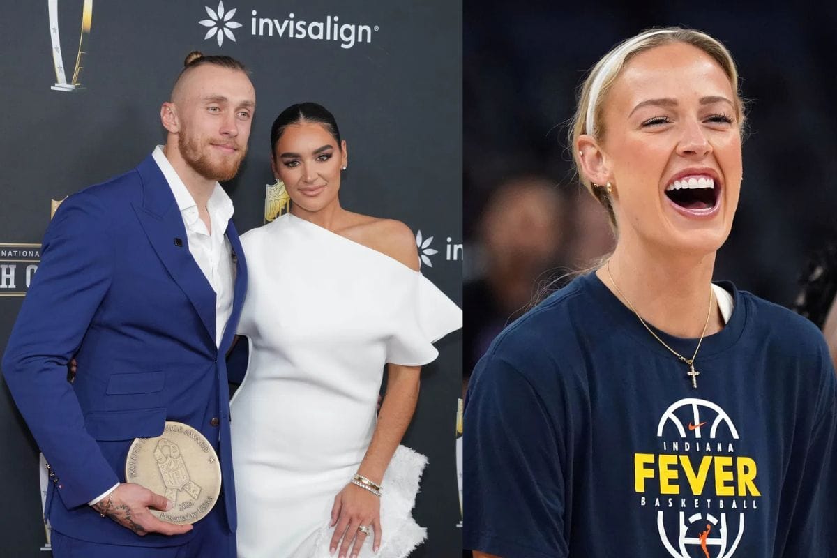 George Kittle's "stunning" violet bikini-clad wife Claire gets swooned ...