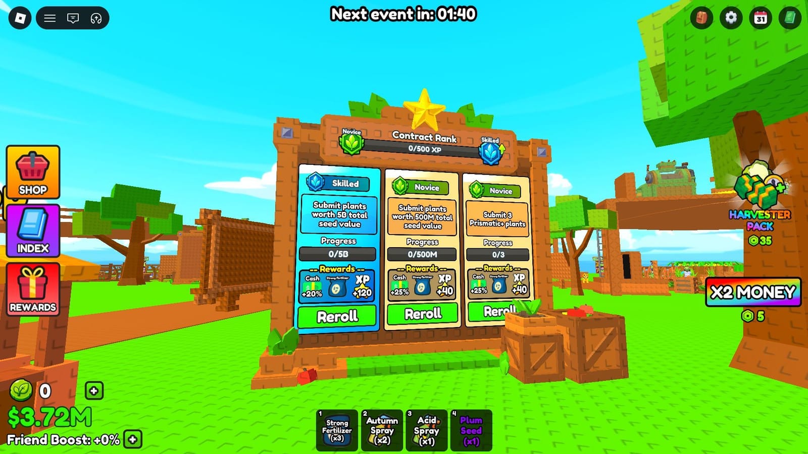 Build a Ring Farm Plant Contracts guide