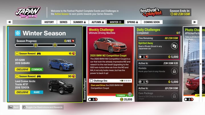 forza horizon 6: How to complete Ultimate Driving Machine weekly ...