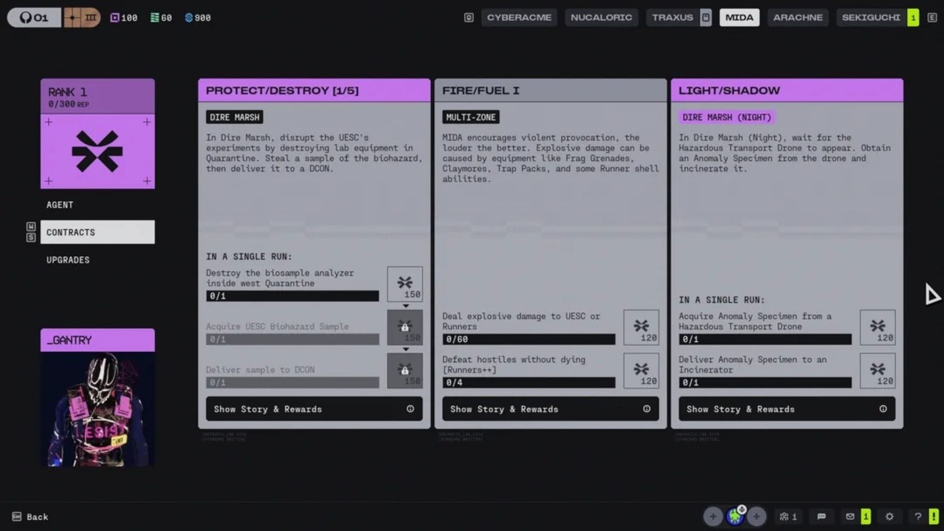 How to complete Light/Shadow contract in Marathon
