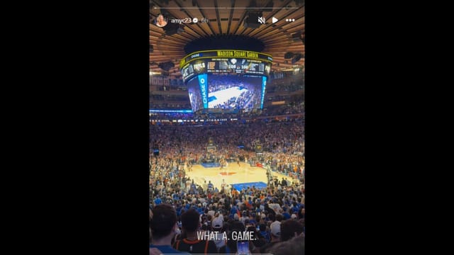Gerrit Cole's wife Amy gives verdict on thrilling Knicks vs Spurs NBA ...
