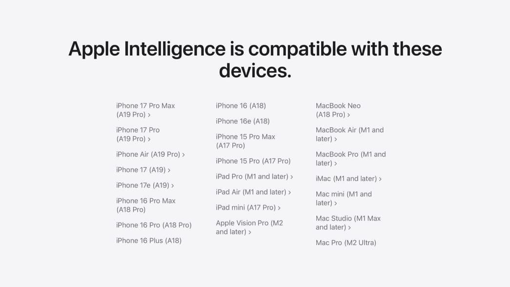 All Apple Intelligence features revealed at WWDC 2026