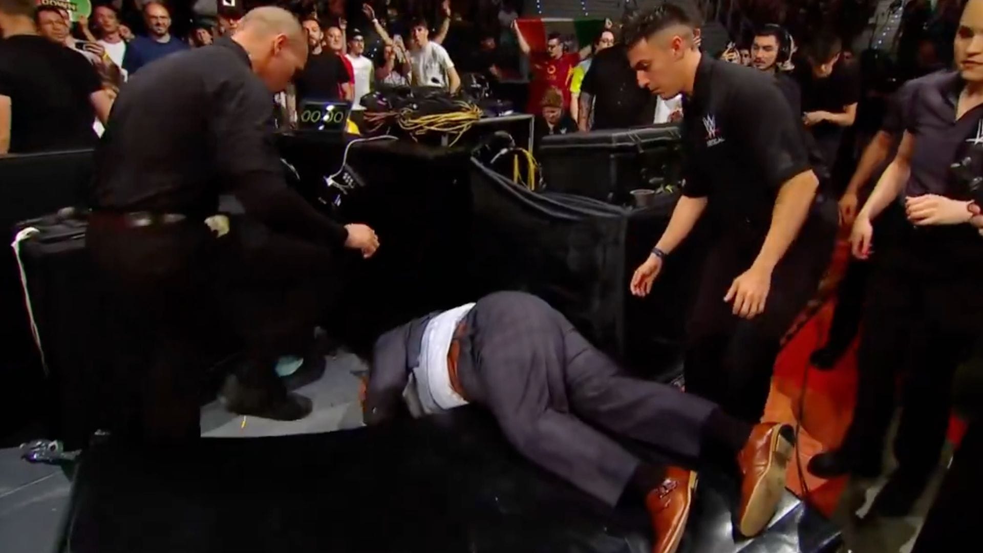 Paul Heyman attacked during WWE RAW