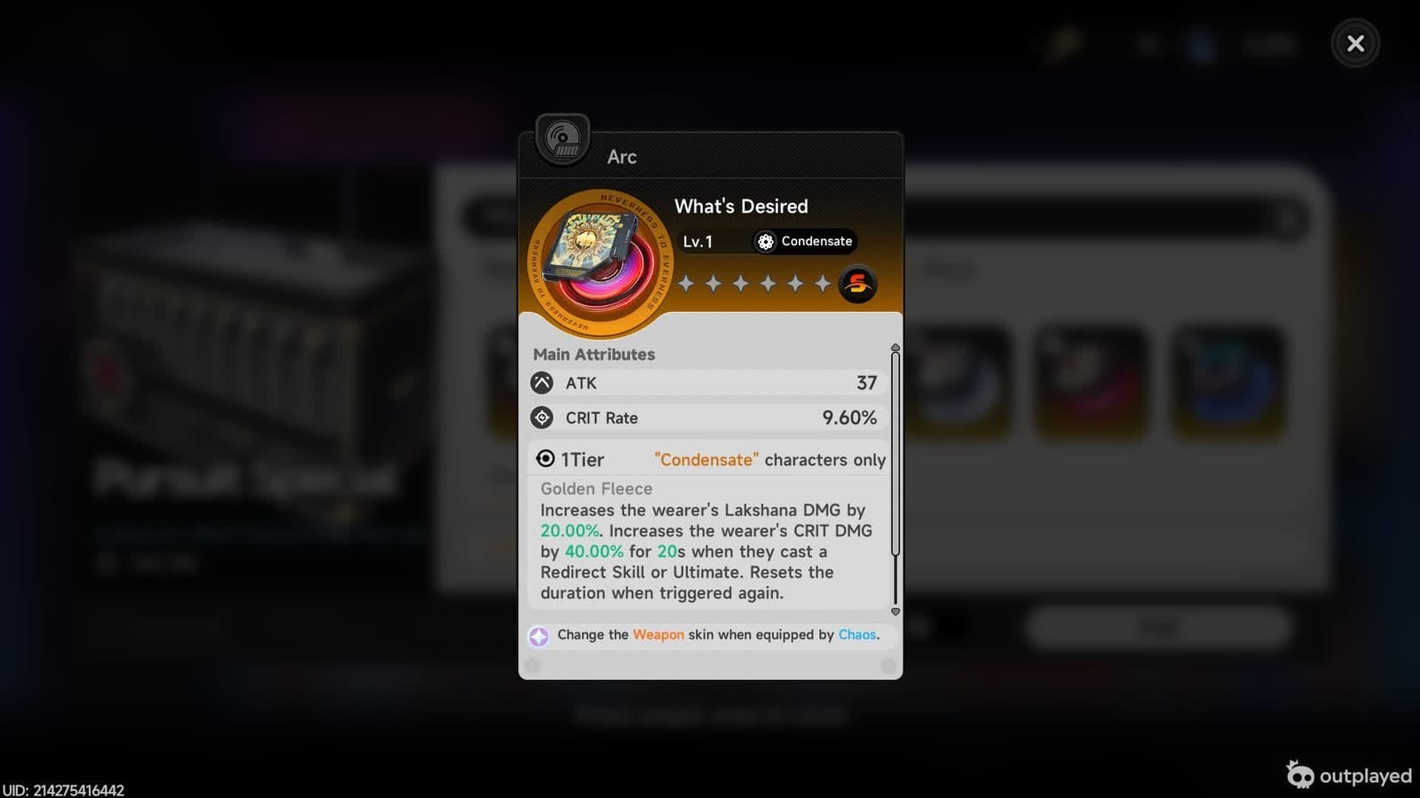 How to get the What's Desired Arc in NTE: Stats, effect, and is it ...