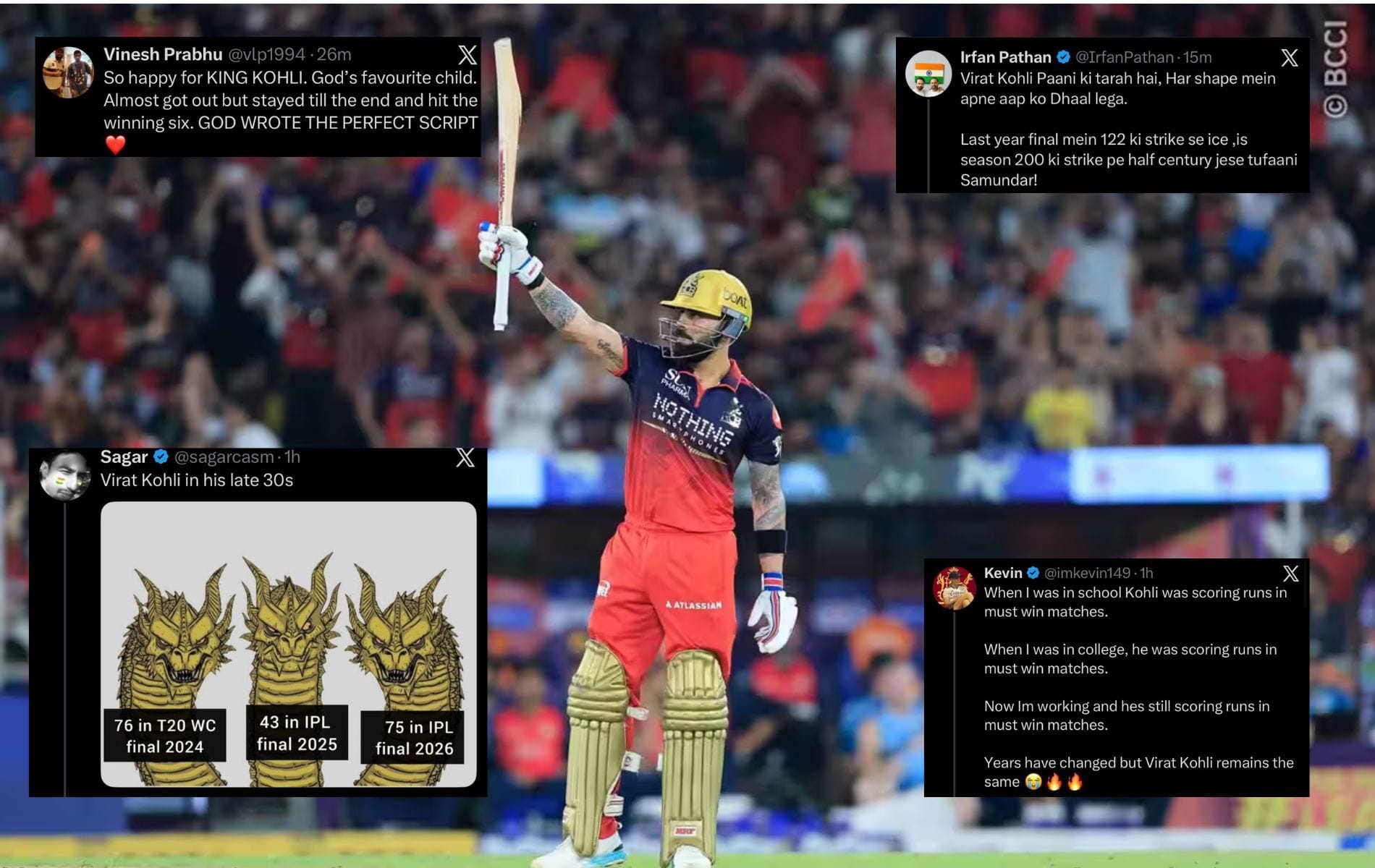 "God wrote the perfect script" - Social media erupts as Virat Kohli ...
