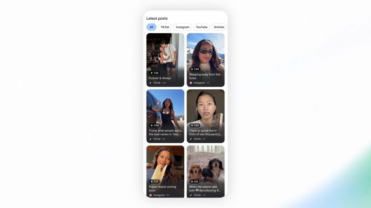 Google Search profile now lets creators customize their results page ...