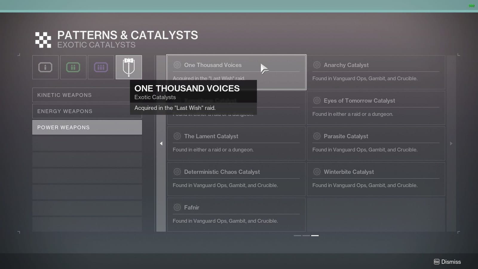 All new Catalysts in Destiny 2 Monument of Triumph