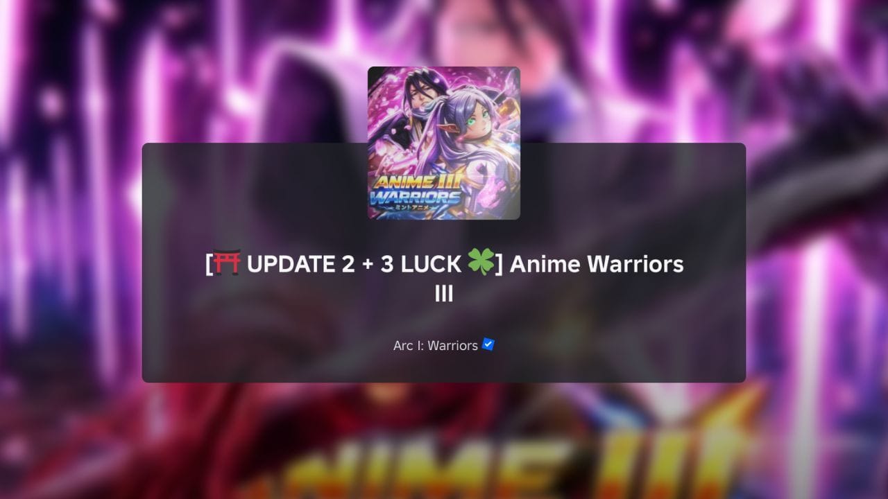 Anime Warriors 3 Ryoka Invasion update patch notes