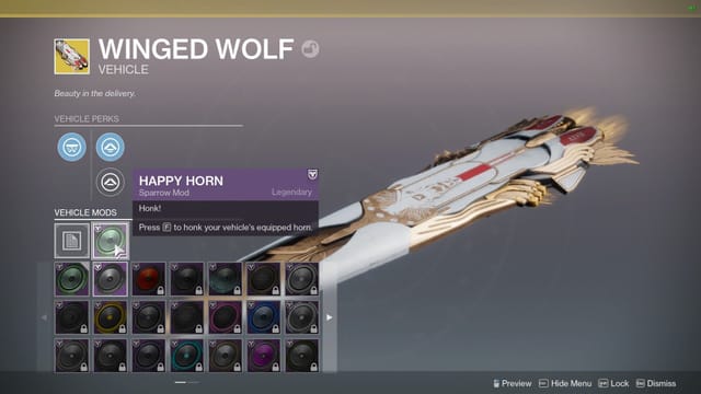 All Sparrow Horns showcase in Destiny 2 (and how to unlock new ones)