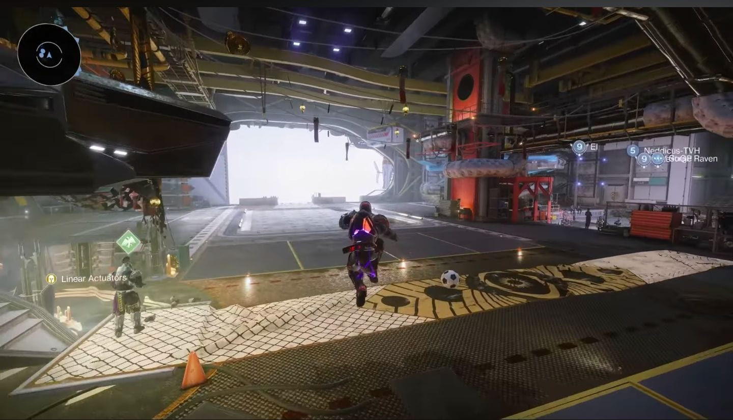 How to score a goal in the hidden soccer net in Destiny 2