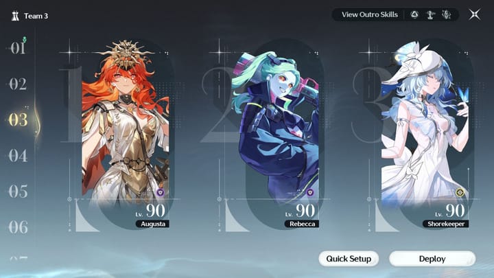 Best teams for Rebecca in Wuthering Waves